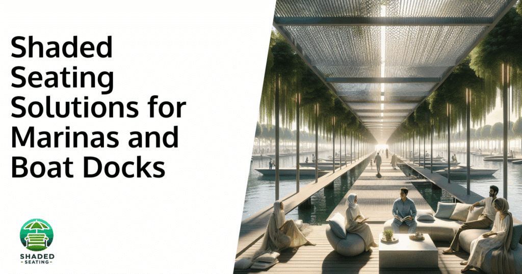 Shaded Seating Solutions for Marinas and Boat Docks - Shaded Seating